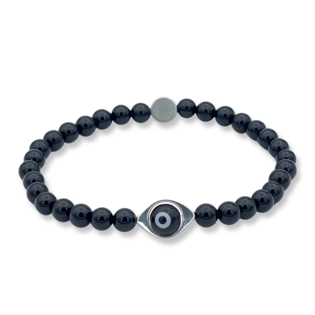 Evil Eye Gem Stretch Bracelet – Caputo & Co.