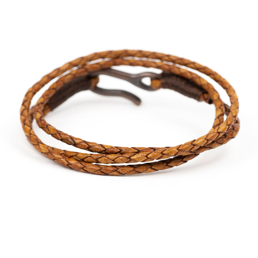Braided Leather Triple Wrap – Caputo & Co.